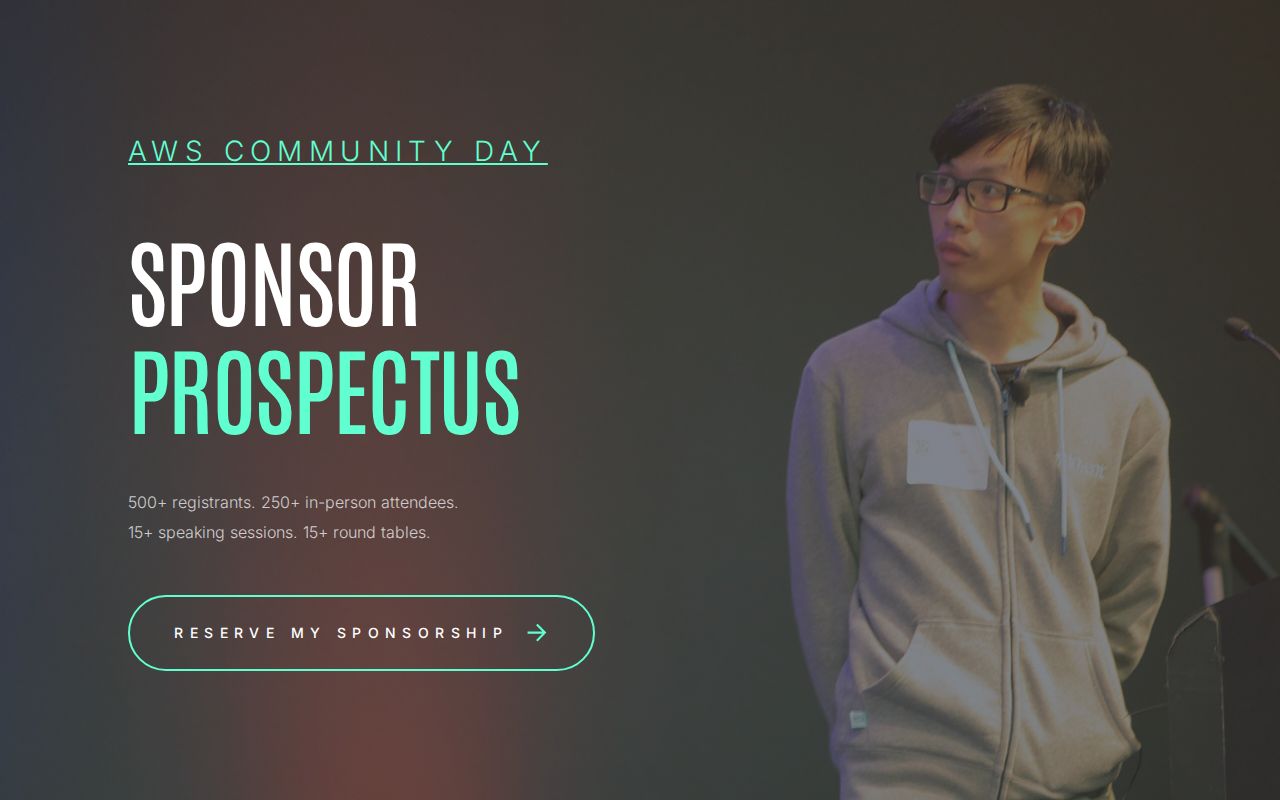 Sponsor the AWS Community Day - AE 25